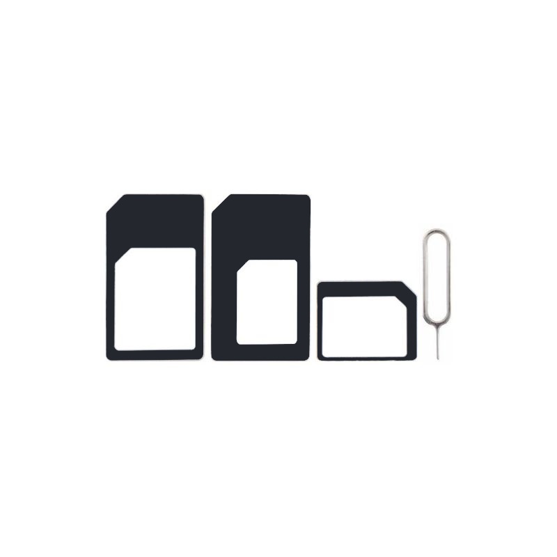 Adaptateur SIM 3en1 (NanoSIM, MicroSIM, MiniSIM) + Ouvre-prise SIM ...