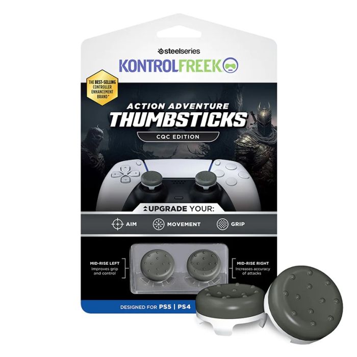 Kontrol Freek - CQC (Gray) PS4/PS5 Extended Controller Grip Caps | FixShop